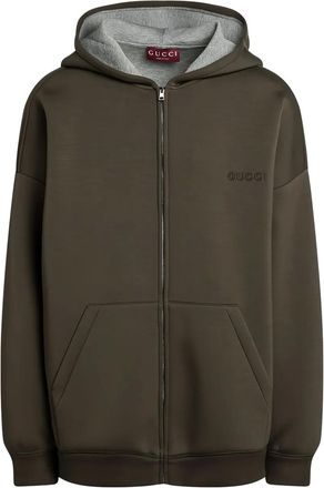 Gucci Kapuzenjacke mit Rei&szlig;verschluss - Gr&uuml;n