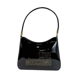 Love Moschino Pu Lucido Hobo - - Bags - Damen - Schwarzk - ONE SIZE