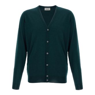 John Smedley Herren, Strickwaren, Grün, XLGröße