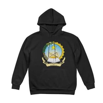 Generic Sweatshirt Angola Doublure Polaire Angola Embl&egrave;me National Lettres Graphiques Pull Col Rond Manches Longues Coupe Ample Sweat V&ecirc;tements Plusieurs Coul