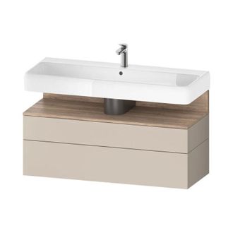 Duravit Qatego Waschtischunterbau, 1 Auszug und 1 Schublade, - Duravit