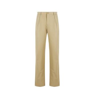 Saison 1865 Chinohose mit Raffeffekt - Beige