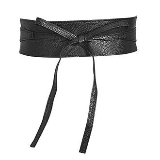 Generic Ceinture Elastique - Ceinture large pour femme en similicuir &eacute;l&eacute;gante accessoire mode noeud d&eacute;coratif polyvalente pour tenue vestimentaire