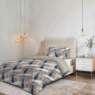 Italian Bed Linen Fantasy Italian Bed Linen Bettbezug, Kleine doppelte, Mikrofaser, Pinselstrichen