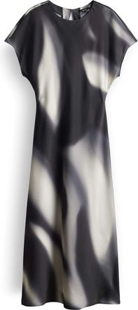 someday Damen Midikleid | QUIMMA Satinkleid mit galaktischem Print Black, 40