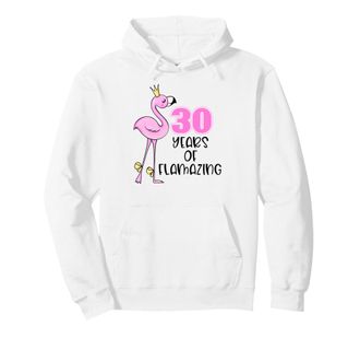 BDAZ 30 Years of Flamazing Flamingo Design Beach 30. Geburtstag Pullover Hoodie