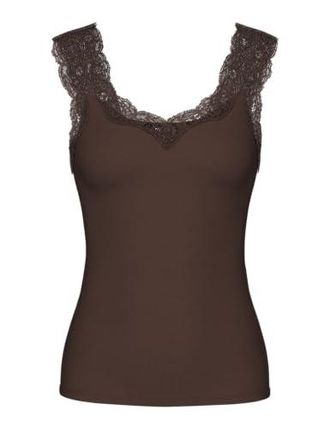 Pieces Femme Lace Top Pcbarbera JRS Noos BC Haut en Dentelle, Hot Fudge, S EU