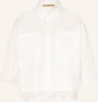 Smith & Soul Hemdbluse Mit Spitze weiss
