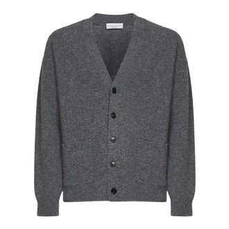 Roberto Collina Cardigan ML Casentino - Homme - Pulls - Gris - Taille: 2XL