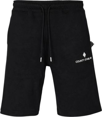 Marcelo Burlon Homme, Shorts, Noir, Taille: M S6Cmmabe092 Bermuda Shorts