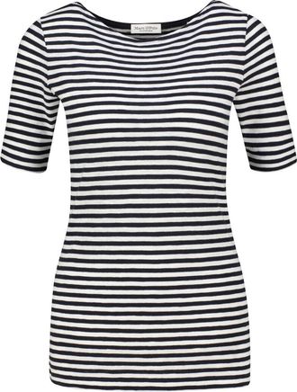 Marc O'Polo Damen T-Shirt aus Bio-Baumwolle Slim Fit