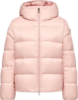Moncler Moncler Doudoune Courte &Agrave; Capuche Feligule, Femme, Rose, Taille: 00