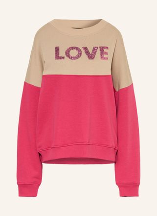 Miss Goodlife Miss Goodlife Sweatshirt Mit Pailletten rot