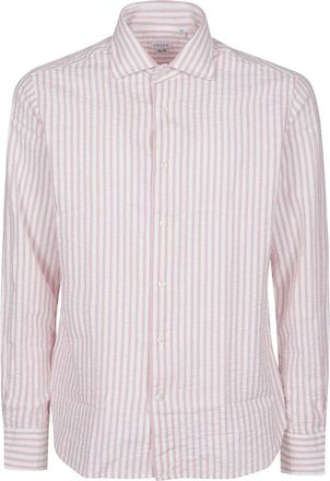 Orian Orian, Homme, Chemises, Rose, Taille: 2XL Chemise Slim &agrave; Manches Longues
