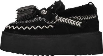 Elena Iachi Mocassins Mi-02 - Femme - Chaussures - Noir - Taille: 39 EU