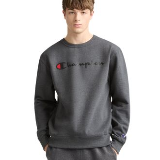 Champion Herren Graphic Powerblend Fleece Crew Sweatshirt, Granit Heather-y06794, X-Large