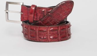 Reptiles House Outback - Gürtel aus Krokodil-Rücken - Rubin