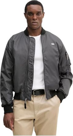Alpha Industries Veste Bomber Ma-1 World Logo - Homme - Vestes - Gris - Taille: 2XL