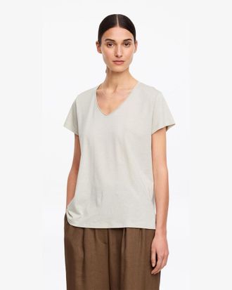 Arket T-Shirt Mit U-Ausschnitt -Beige