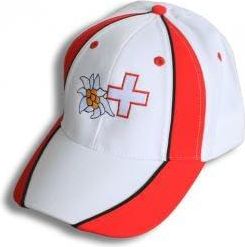 Fan-O-Menal Casquette de Baseball Suisse Switzerland Croix Edelweiss Armoiries Embl&egrave;me - 69368
