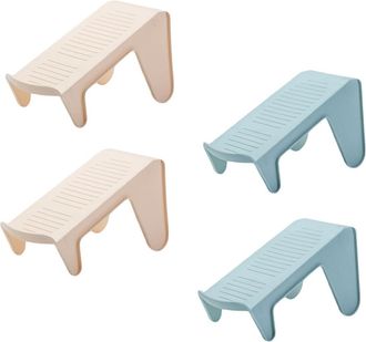 BESPORTBLE 4 St&uuml;ck Schuhregal aus PP Rutschfester Schuhhalter Platzsparende Schuhaufbewahrung f&uuml;r Zuhause und Hotel