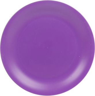 URBN-CHEF 6 Stück unzerbrechliche, wiederverwendbare farbige Kunststoff-Teller, Kinder-Partygeschirr (lila)