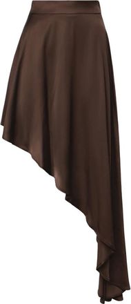Nineminutes Femme, Jupes, Brun, Taille: 38 FR Gonna Raso