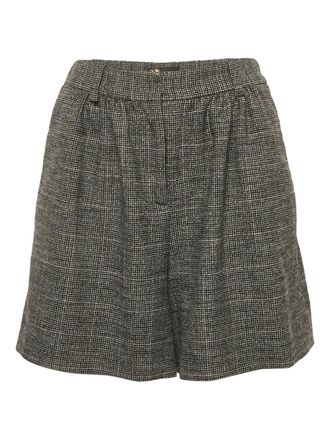 Maje short &agrave; motif pied-de-poule - Noir