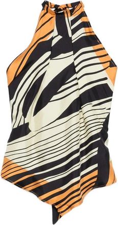 Raquel Diniz Femme, Tops, Multicolore, Taille: 36 FR Lea haut dos nu ray&eacute;