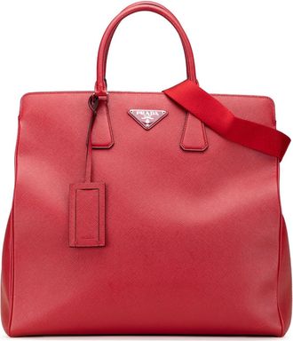Prada Hobo Bags - Saffiano Cuir Tote - Gr. unisize - in Rot - für Damen