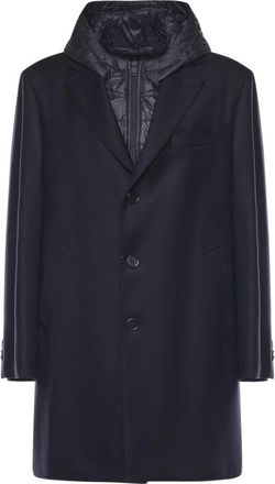 Fay Einknopfmantel - - Coats - Herren - Blau - XL