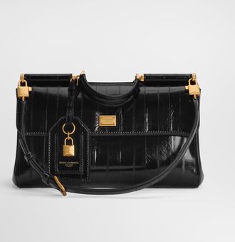 Dolce & Gabbana Handtasche My Sicily Medium Aus Aalleder - Frau Collection Schwarz Onesize