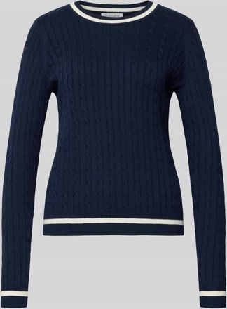 Christian Berg Strickpullover mit gerippten Abschl&uuml;ssen