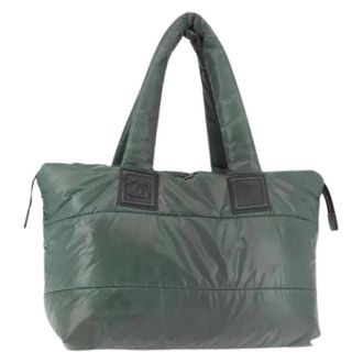 Chanel Pre-owned Vintage Nylon Tote Bag - - Pre-owned - Damen - Gr&uuml;n - ONE SIZE