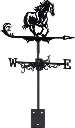 Generic Wetterfahne Aus Metall, Windanzeiger, Windmessger&auml;T f&uuml;R Den Au&szlig;Enbereich, Bauernhaus, Scheune, Schuppen, Terrasse, Garten(F)