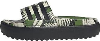 adidas Femme Adilette Platform Slides TOBOGGANS, Crew Green/Core Black/Core Black, 37 EU