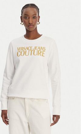 Versace Jeans Couture Sweatshirt 80HAIT01 CF01T Wei&szlig; Regular Fit