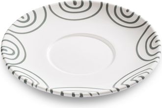 Gmundner Keramik Untertasse, grau geflammt, D 18,0 cm, handgefertigt in Österreich