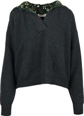 Jucca Damen, Strickwaren, Grau, SGr&ouml;&szlig;e
