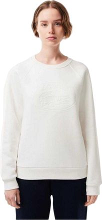 Lacoste Sweatshirt f&uuml;r Damen, leger (Wei&szlig;)
