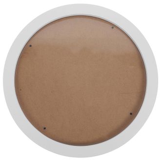 Lurrose Runder Bilderrahmen mit Wei&szlig;em Rand 25cm Durchmesser f&uuml;r Wohnzimmer und B&uuml;ro Dekorativer Wandrahmen f&uuml;r Fotos und Kunstwerke