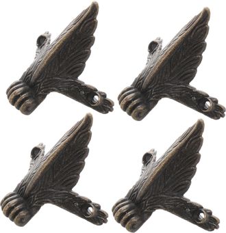 PartyKindom 4satz Teiliges Zinklegierung Möbelfüße Vintage Metallfüße Für Schmuckkästchen Und Möbel Stabile Dekorative Beine Einfache Montage Klassisches Design G