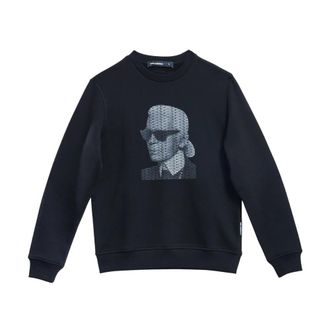 Karl Lagerfeld Karl Face Sweatshirt - - Sweatshirts & Hoodies - Herren - Schwarzk - S
