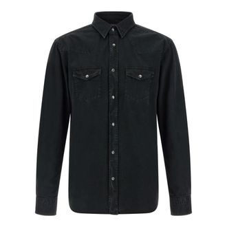 Tom Ford Westernhemd - - Shirts - Herren - Schwarzk - L