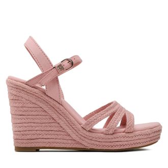 Tommy Hilfiger Espadrilles Tommy Hilfiger Essential Wedge Sandal FW0FW07159 Rosa