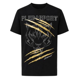 Plein Sport Homme, Sport, Noir, Taille: XS T-Shirt Col Rond SS Tiger