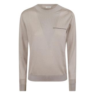 PESERICO Rundhals-Strickpullover - - Knitwear - Damen - Beige - M