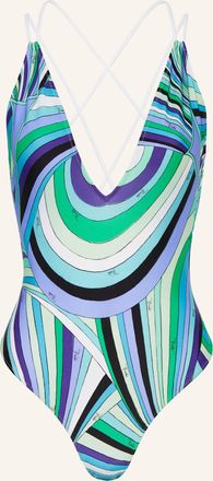 Pucci Badeanzug blau