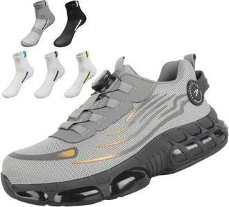 Generic Chaussures de s&eacute;curit&eacute; pour homme - L&eacute;g&egrave;res - Avec embout en acier - Antid&eacute;rapantes - 7,6 cm de plus - Confortables - Anti-crevaison - Antid&eacute;rapantes,