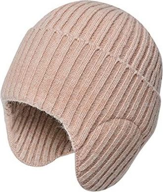 Generic Chapeau chaud dextérieur pour homme et femme avec bordure dhiver épaisse en laine tricotée résistante au froid pour entraînement par temps froid et vi